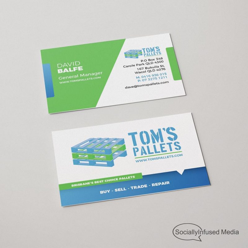 Tom's Pallets Business Cards | SociallyInfused Media