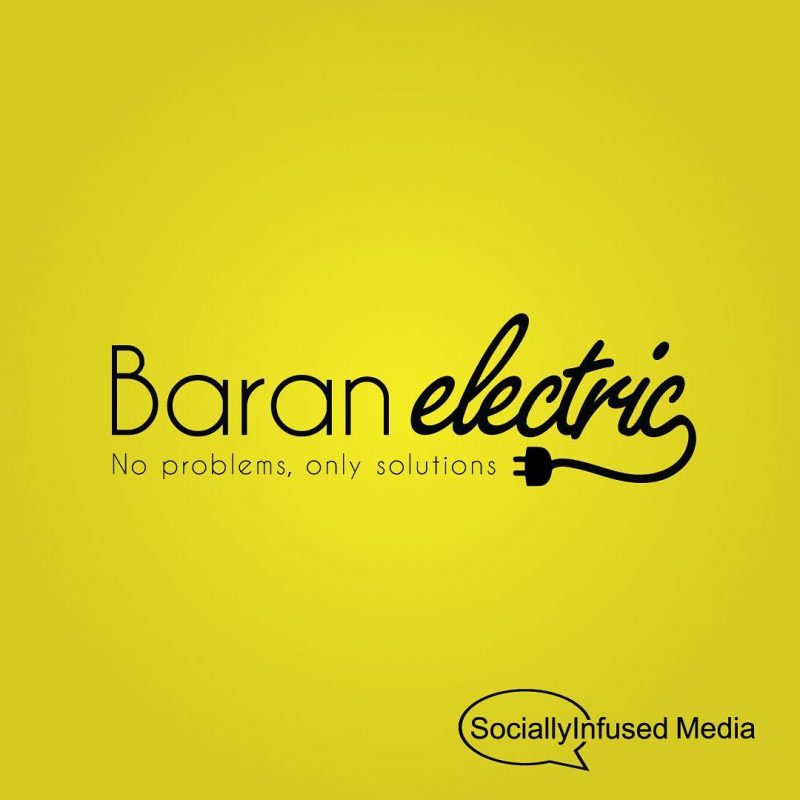 Baran Electric Logo Design | SociallyInfused Media